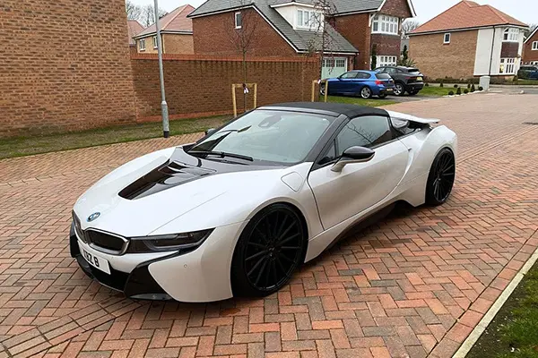 BMW i8 convertible version real shot! With 1.5T plug-in hybrid engine ...