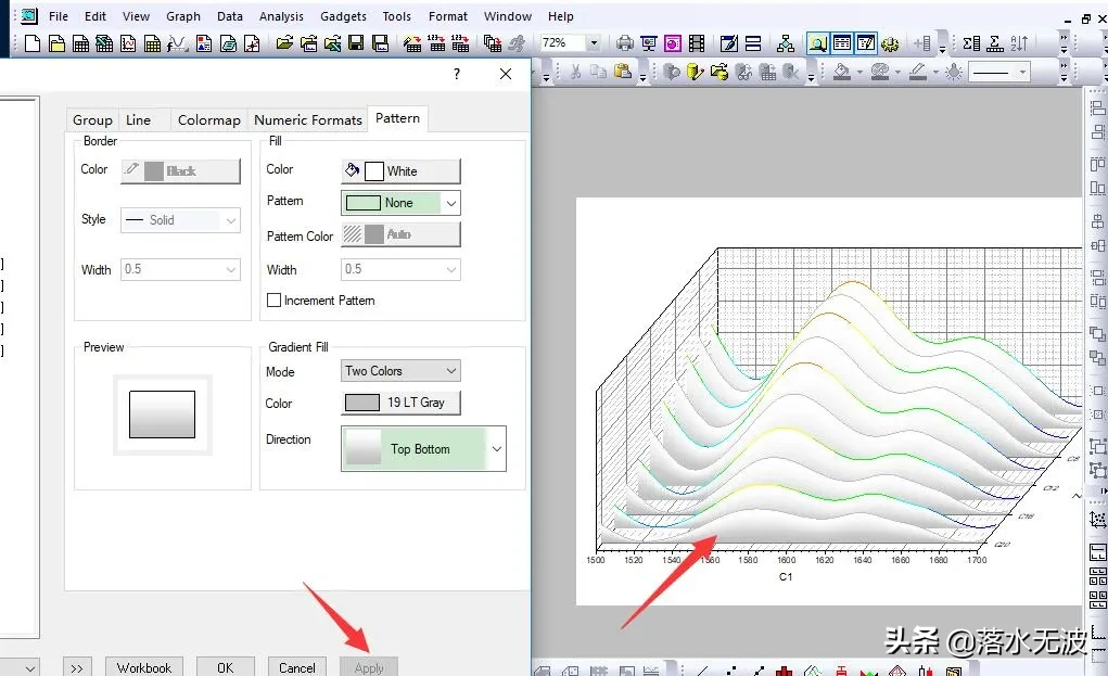 Origin教程｜waterfall Y Color mapping，展现数据曲线局部变化 - 正数办公