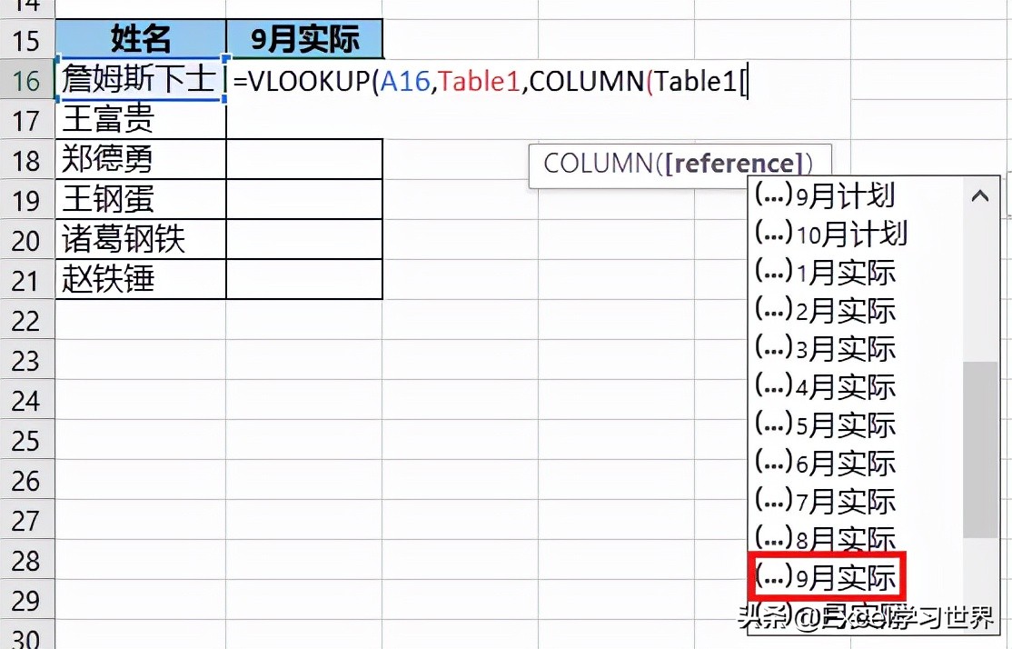  Excel Vlookup 